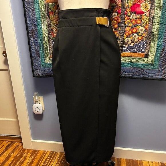 Versace Complice | Skirts | Versace Complice Wool Wrap Shirt | Poshmark